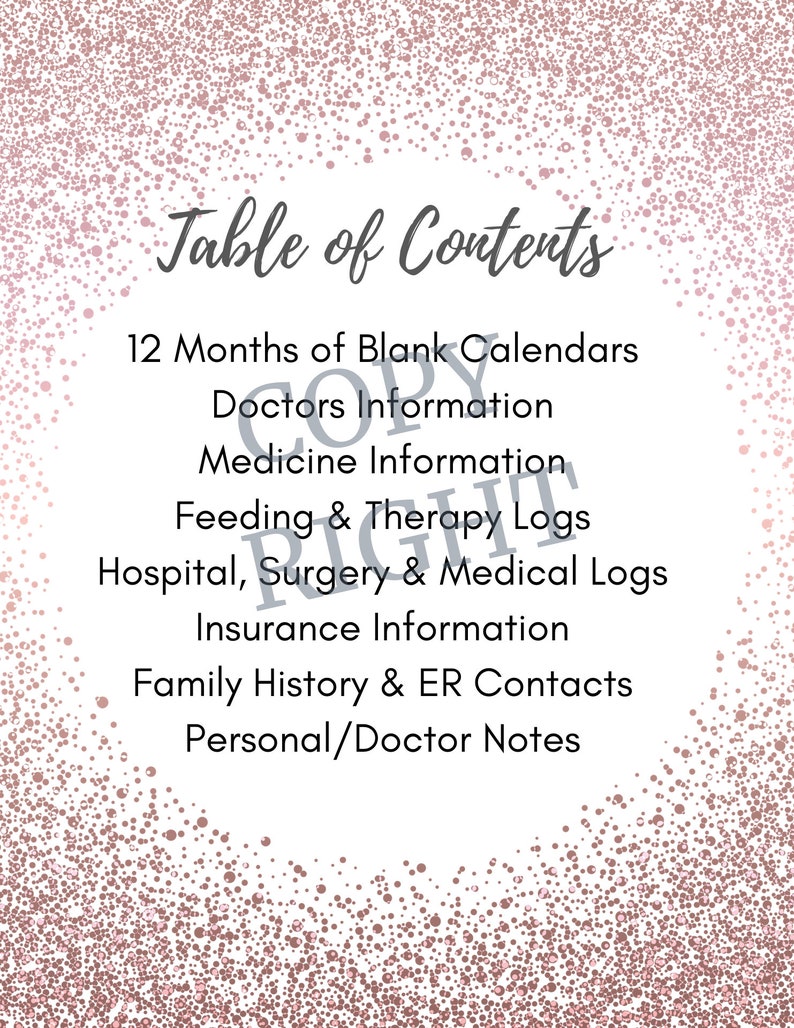 Medical Planner / Medical Printables / Healthcare Planner / Doctor ...