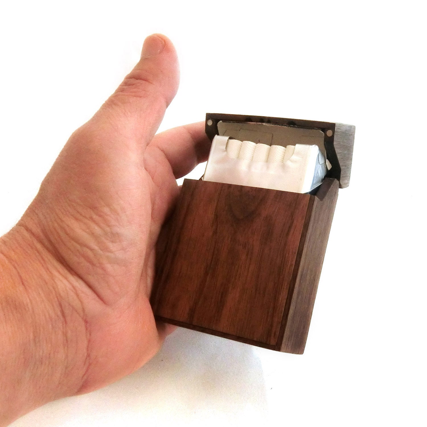 Handmade Real Wood Cigarette Pack Holder Case - Etsy