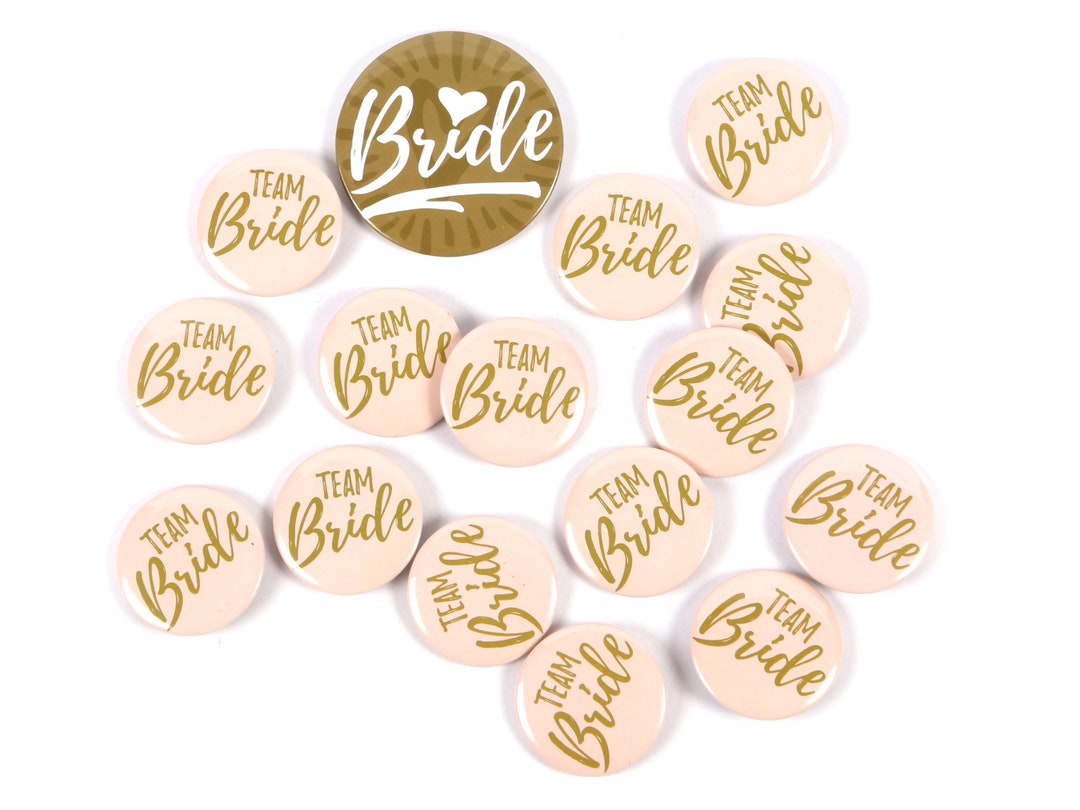 Hen Do Badges Rose Gold, Team Bride Badges, Hen Party Badges, Perfect ...