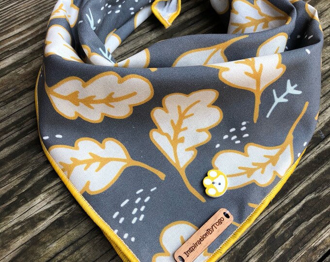Dog Bandana FALL LEAF // Thanksgiving Dog Bandana // Autumn | Etsy