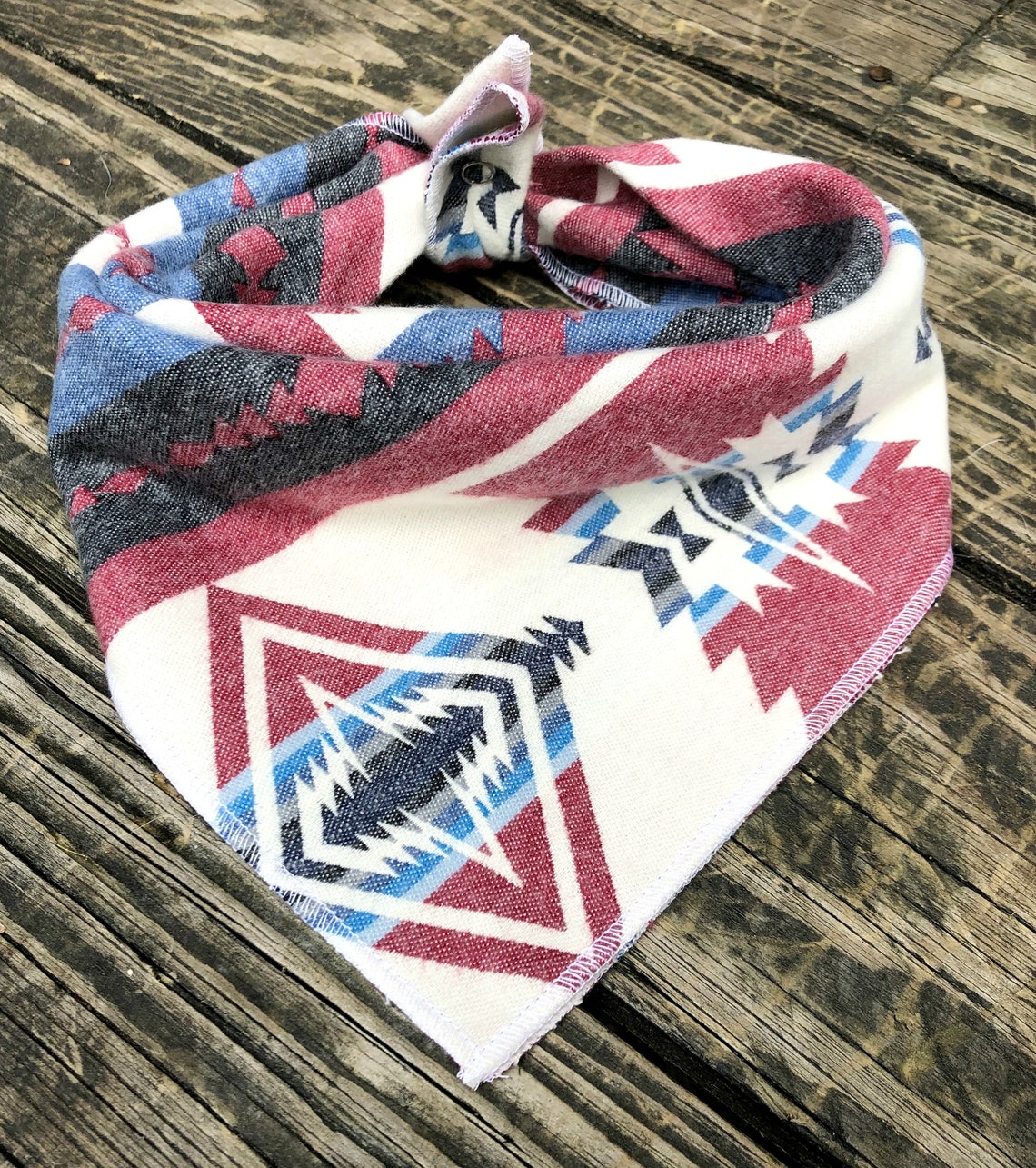 Dog Bandana // Aztec Dog Bandana // Blue Dog Bandana // - Etsy