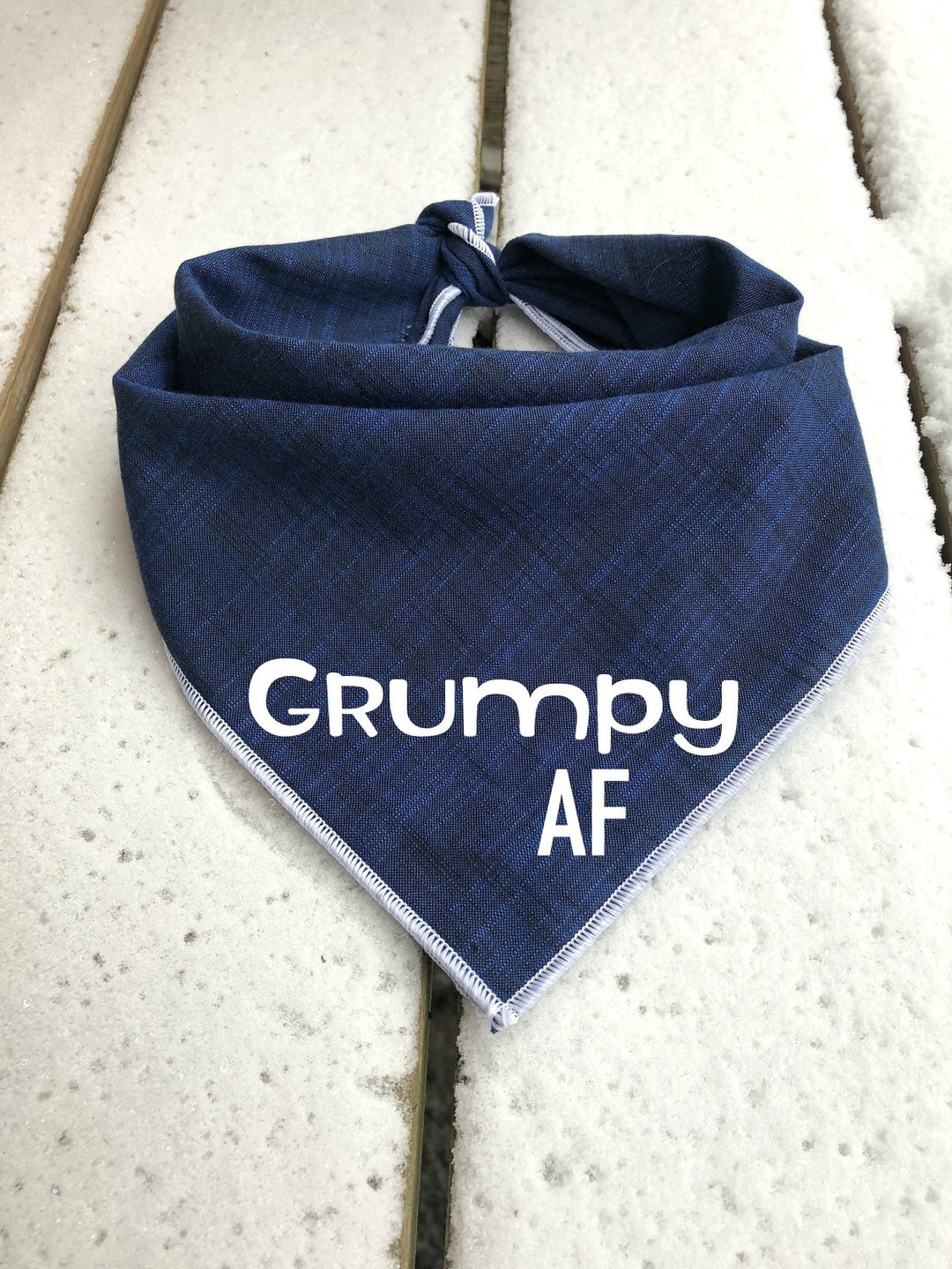 Dog Bandana: GRUMPY AF // Fluffy AF Dog Bandana // Custom Bandana ...