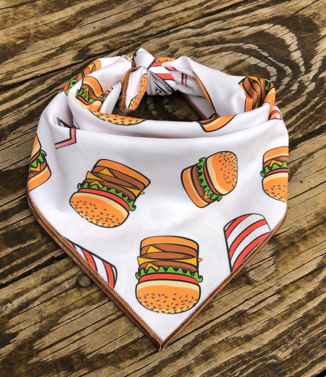 Dog Bandana BURGERS// Cookout Dog Bandana // Summer Dog Bandana ...