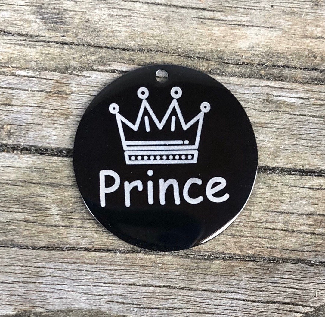 Personalized Dog Tag PRINCE // Stainless Steel // Custom Pet - Etsy