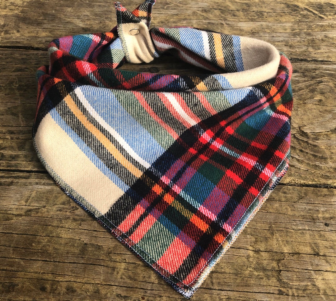 Christmas Plaid Dog Bandana // Dog Bandana // Red Dog Bandana ...