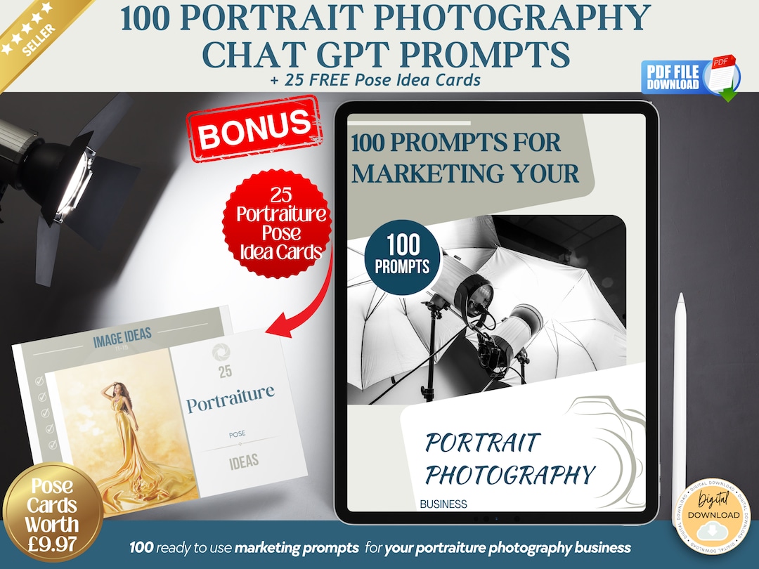 Chat GPT Prompts for a Portrait Photography Small Business, Prompts for ...