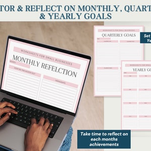 Vision Board Goal Setting Planner Workbook Template for Business Goal ...