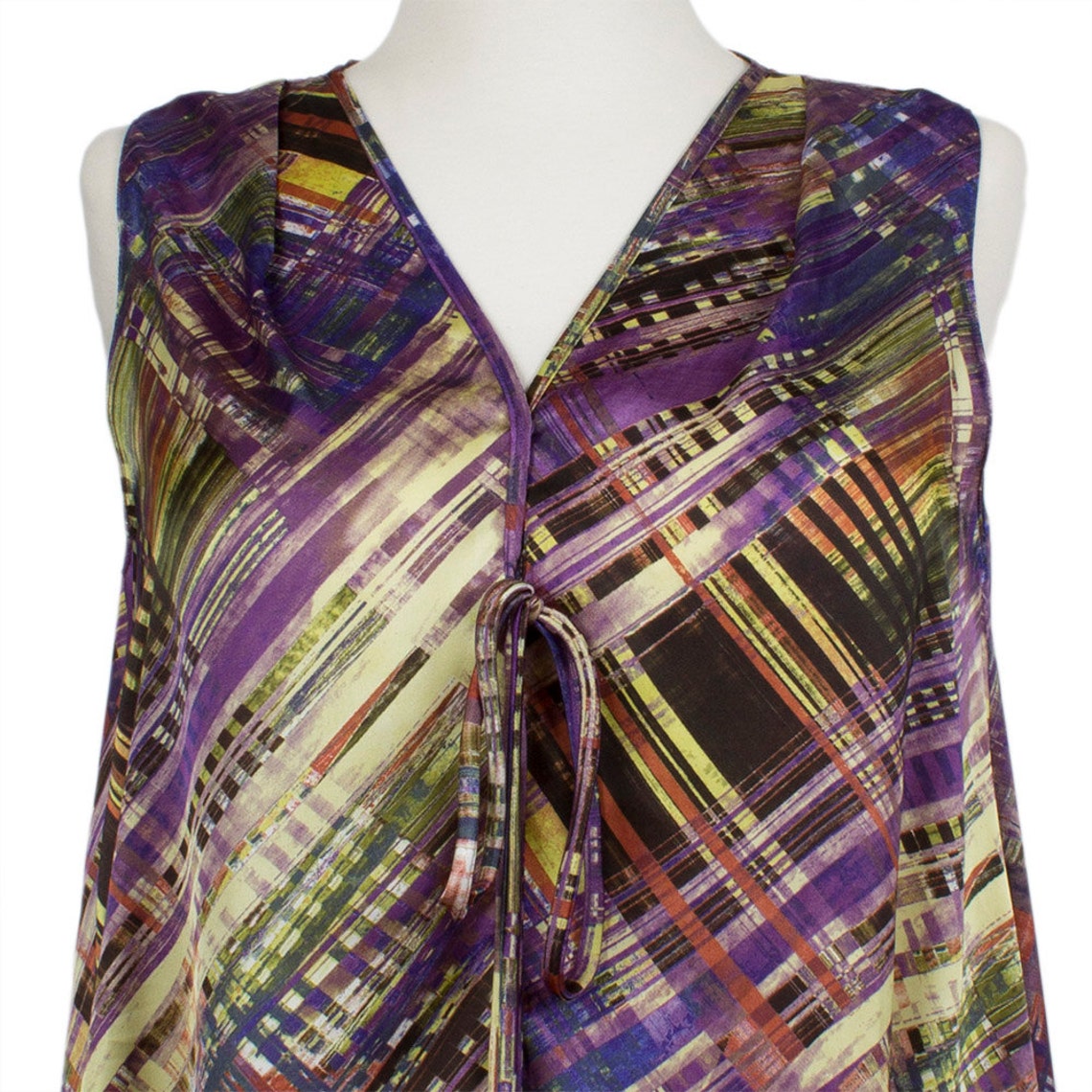 Plus Size Tunic, Sleeveless Tunic, V Neck Tunic, Plus Size Tunic Top ...