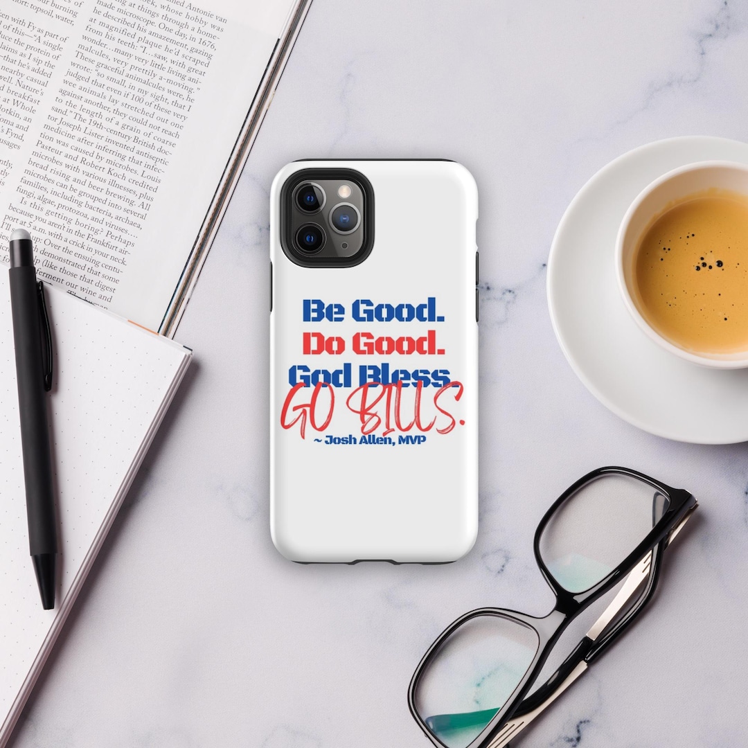 Josh Allen MVP iPhone Case: Be Good, Do Good, God Bless, Go Bills - Etsy