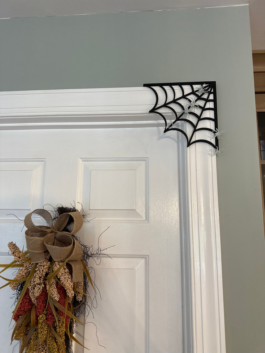 Spider Web Door/window Halloween Decor - Etsy