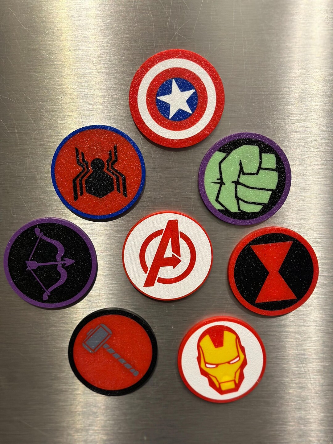 Marvel Avengers Character Logo Fridge Magnets - 2 Inch - Etsy