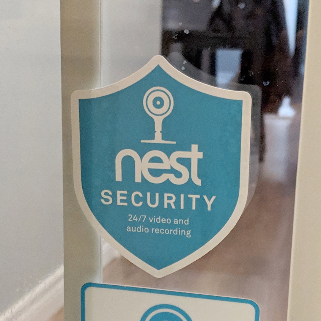 Nest Security Cam Badge/shield Static Window Cling outdoor Safe, Sticks ...