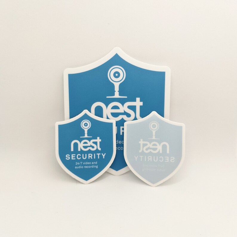 Indoor Nest Replacement Security Cam Badge/shield Sticker - Etsy