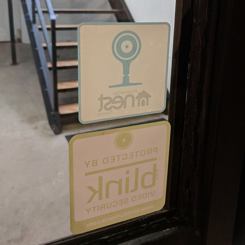 Indoor Nest Replacement Security Cam Badge/shield Sticker - Etsy