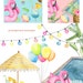 Watercolor Tropical Pool Party Summer Vacation Style DIGITAL - Etsy