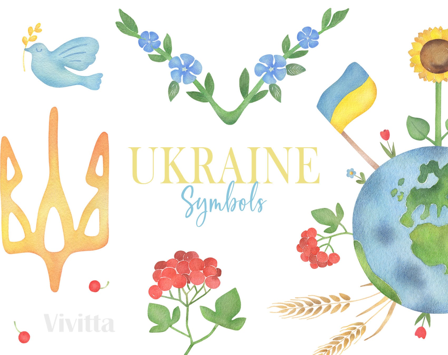 Ukraine National Symbols, Motif, Peace, Save Ukraine, Ethnic Design. - Etsy