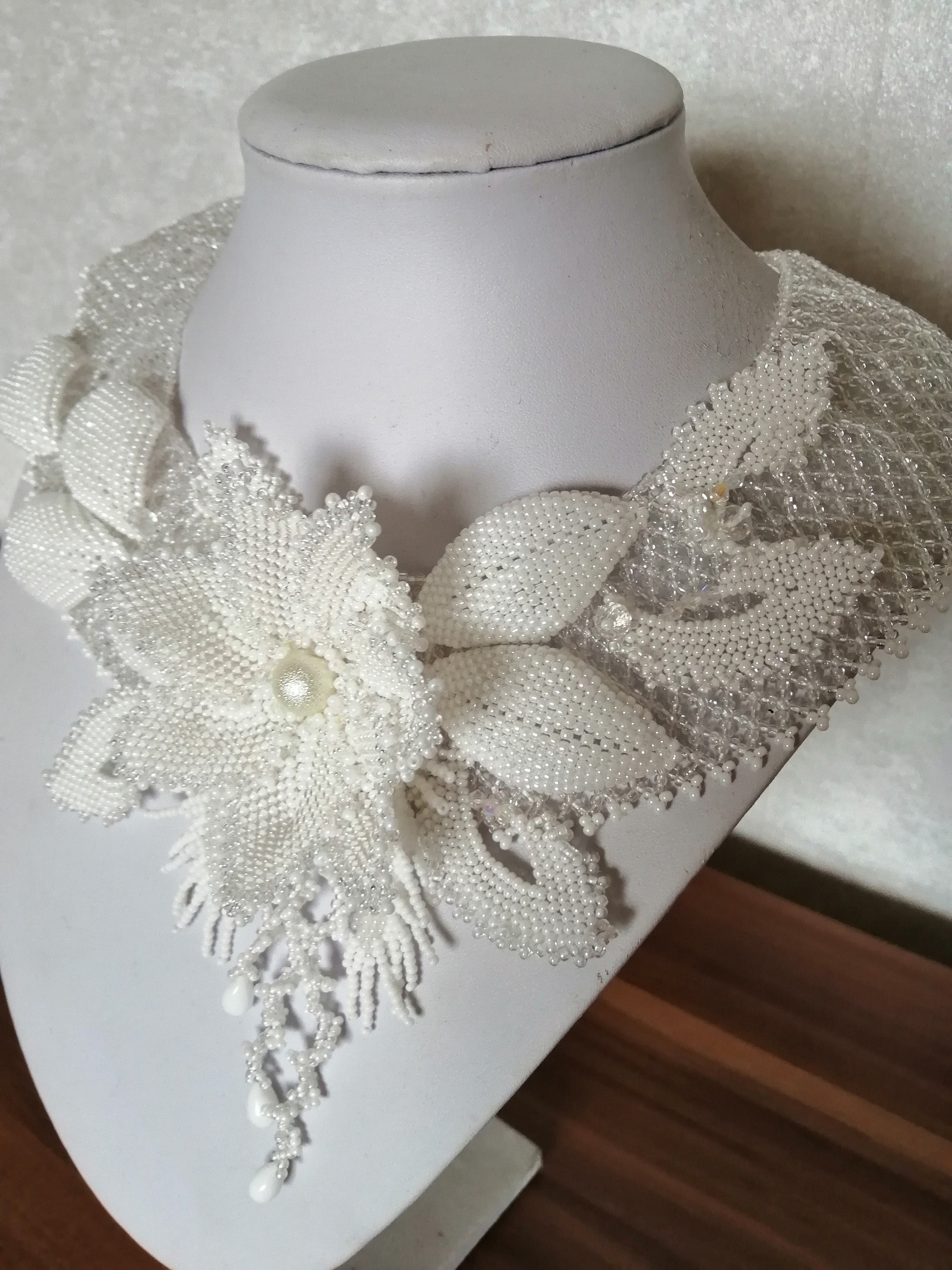 Flower Necklace - Etsy