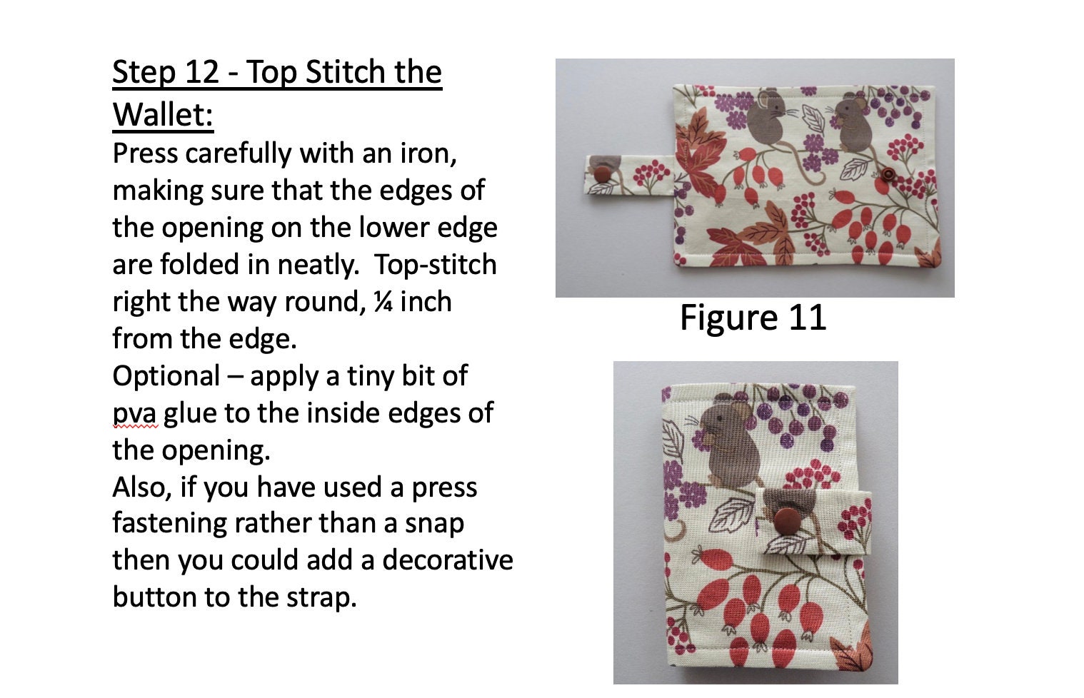 Tea Bag Wallet Pattern PDF - Etsy UK