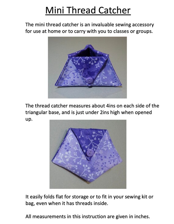 Mini Thread Catcher Pattern PDF Instructions | Etsy