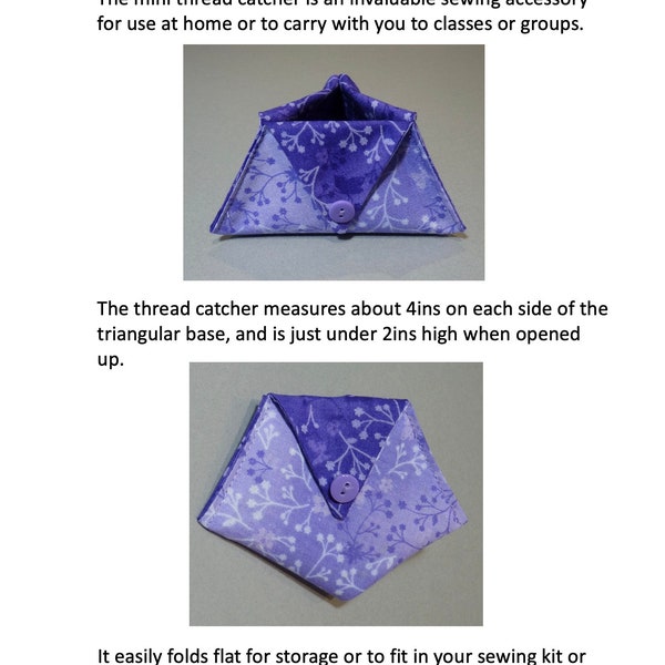 Thread Catcher Pattern - Etsy