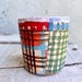 READY TO SHIP Ceramic Beaker Thimble Quilt Patchwork Printed Textured ...