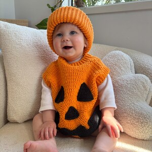 Pumpkin Costume and Beanie | Halloween Costume | Intermediate | Baby ...