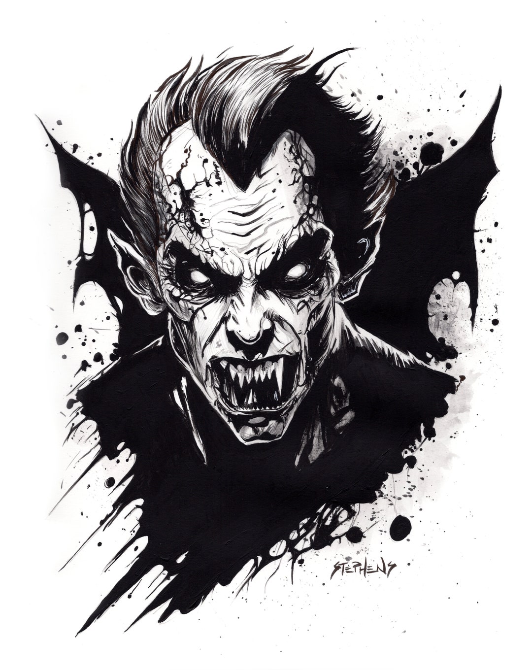 Vampire PRINT - Etsy