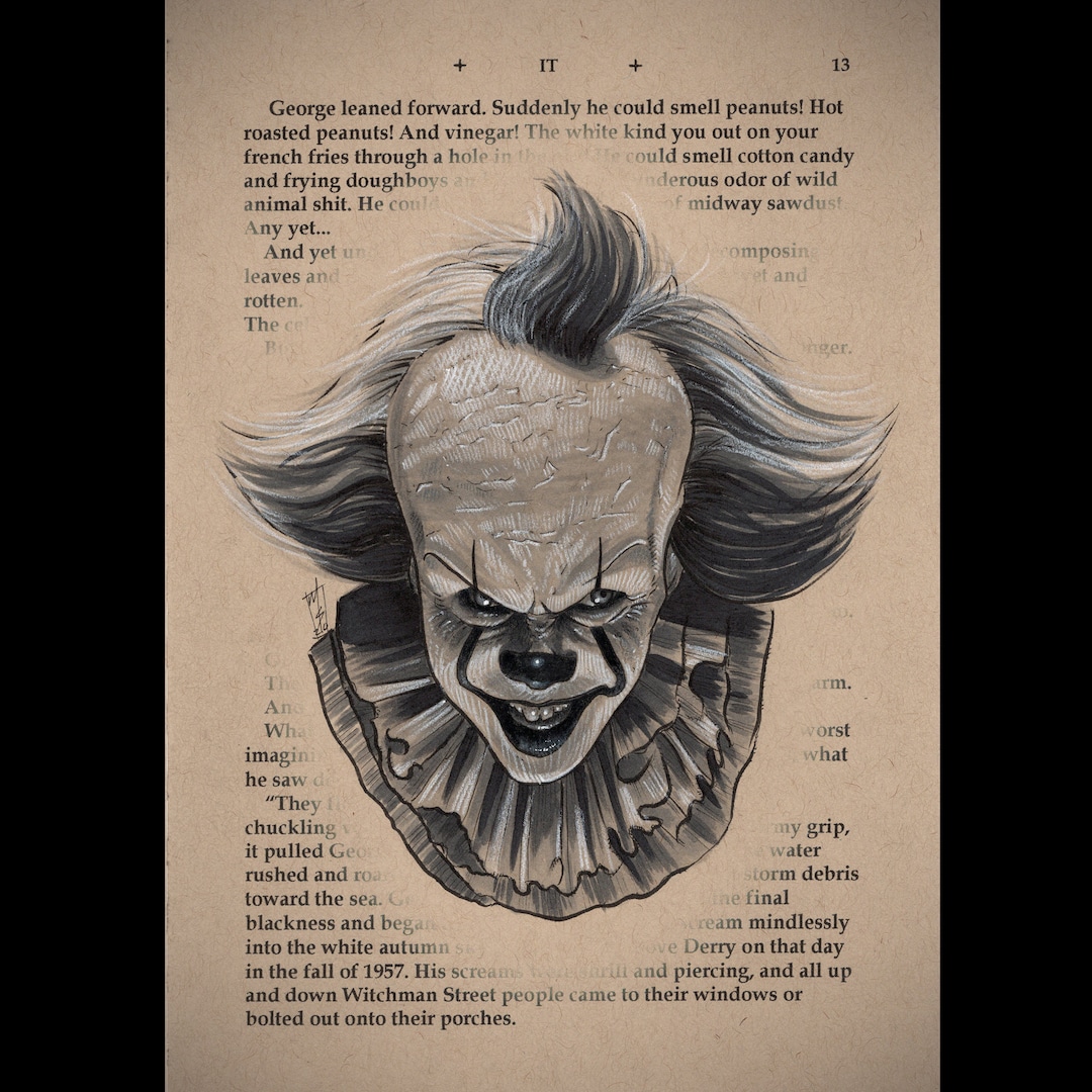 BOOK PAGE: Pennywise - Etsy
