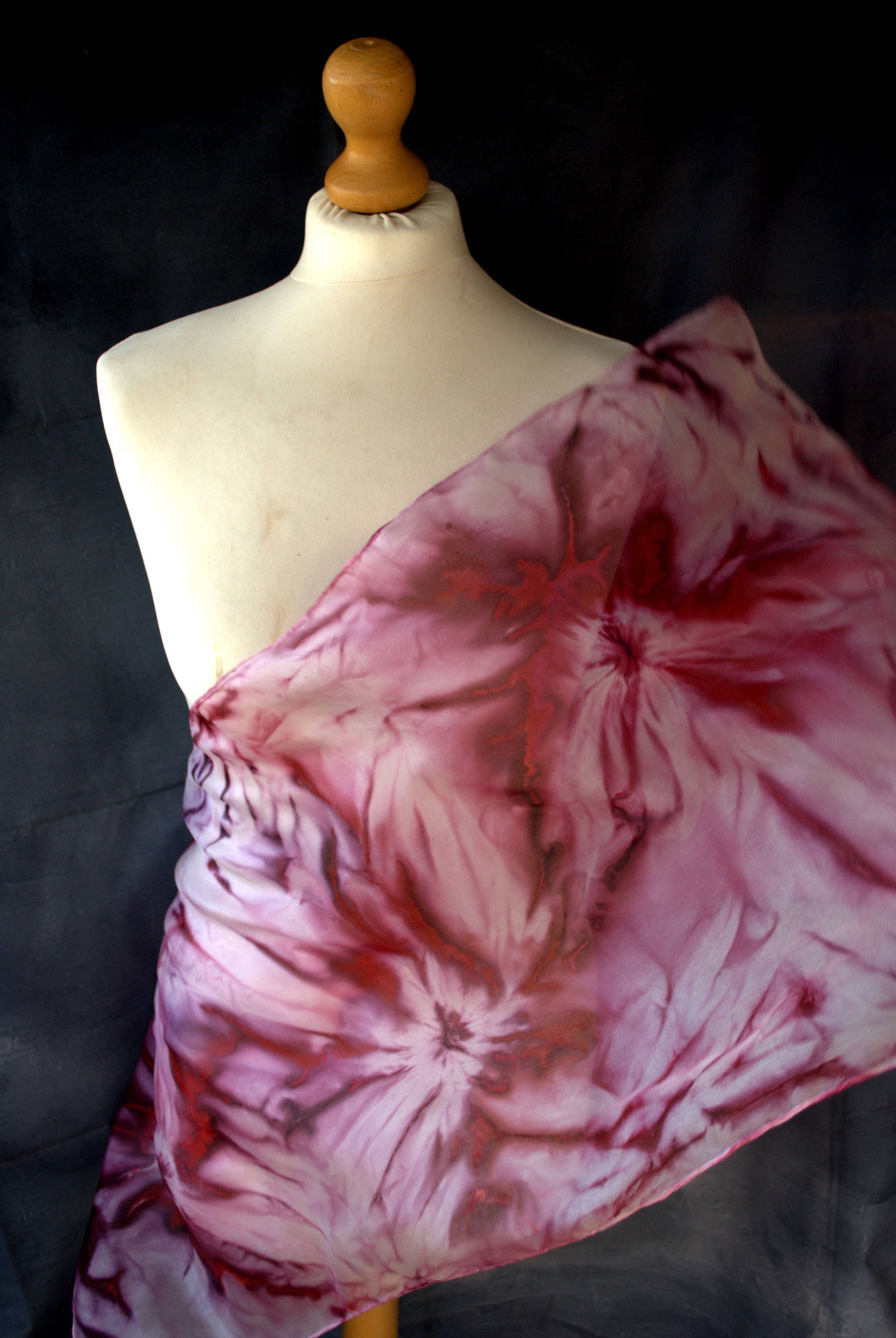 Silk Painting Craft Kit DIY Kit Make Your Silk Scarf Magic Flowers ...