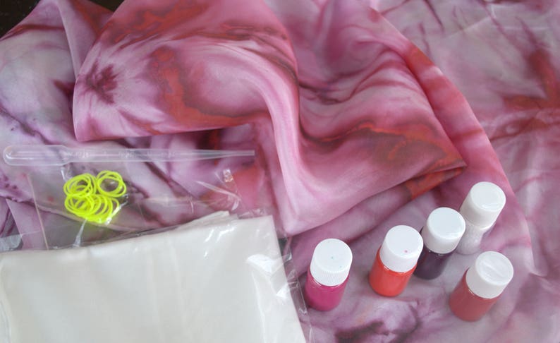 Silk Painting Craft Kit DIY Kit Make Your Silk Scarf Magic Flowers ...