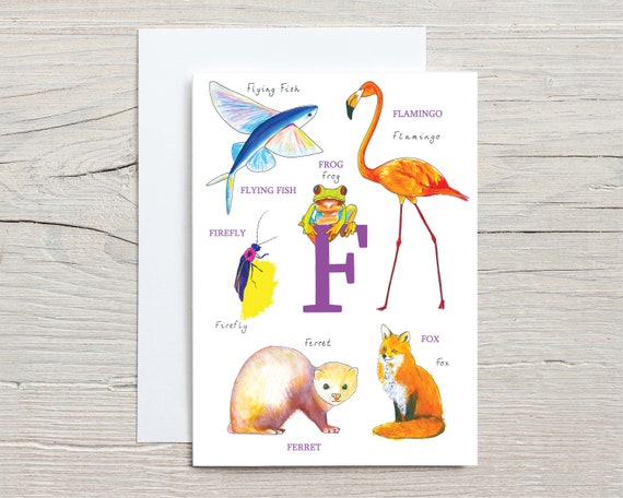 F Animal Alphabet Letters