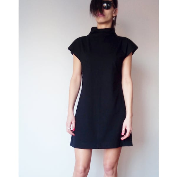 Funnel Neck Dress - Etsy