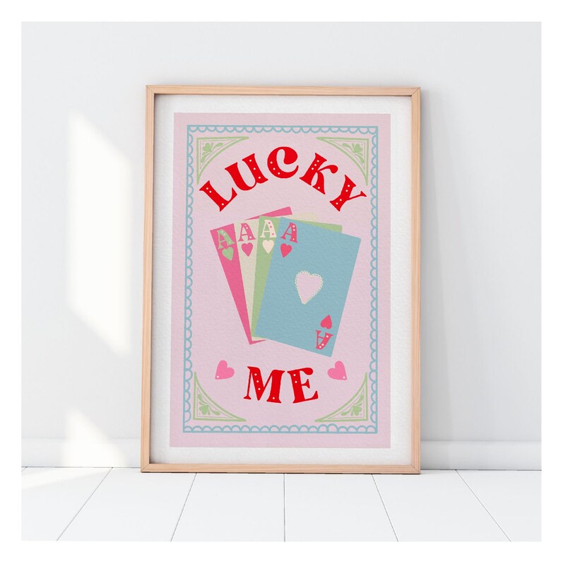 Posters Match Made in Heaven Lucky Me Orange and Pink - Etsy UK
