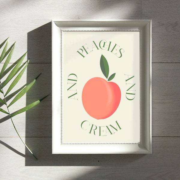 Peach Poster - Etsy UK