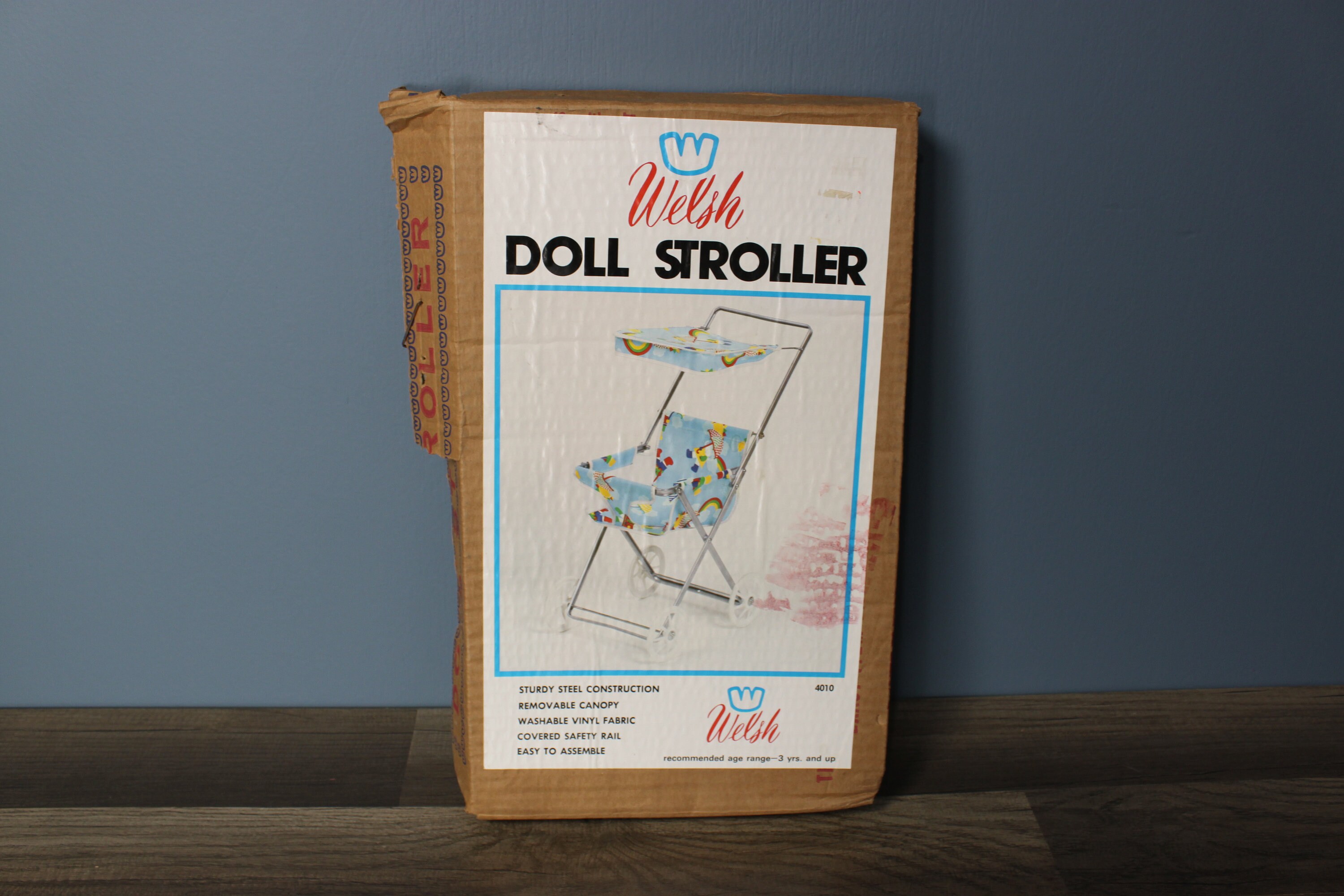 Vintage Welsh Doll Stroller New in Box Steel with Vinyl | Etsy