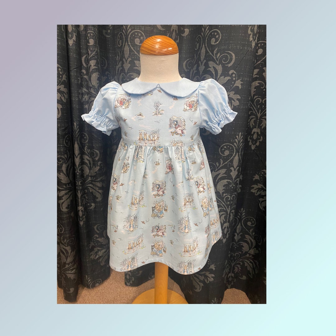 Peter Rabbit Dress, Peter Pan Collar, Girls Dress, Baby Girl Dress ...