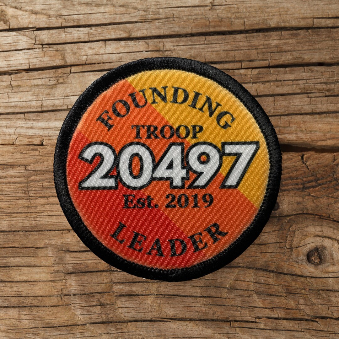 Customizable Founding Member Patch | Personalized Troop Badge | 2.37 ...