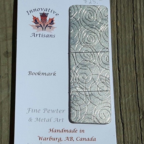 Handmade Pewter Bookmark universe - Etsy