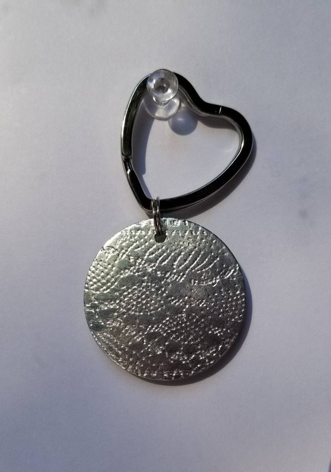 Handcrafted Pewter Keyring / Keychain Lace Detail Metal - Etsy India