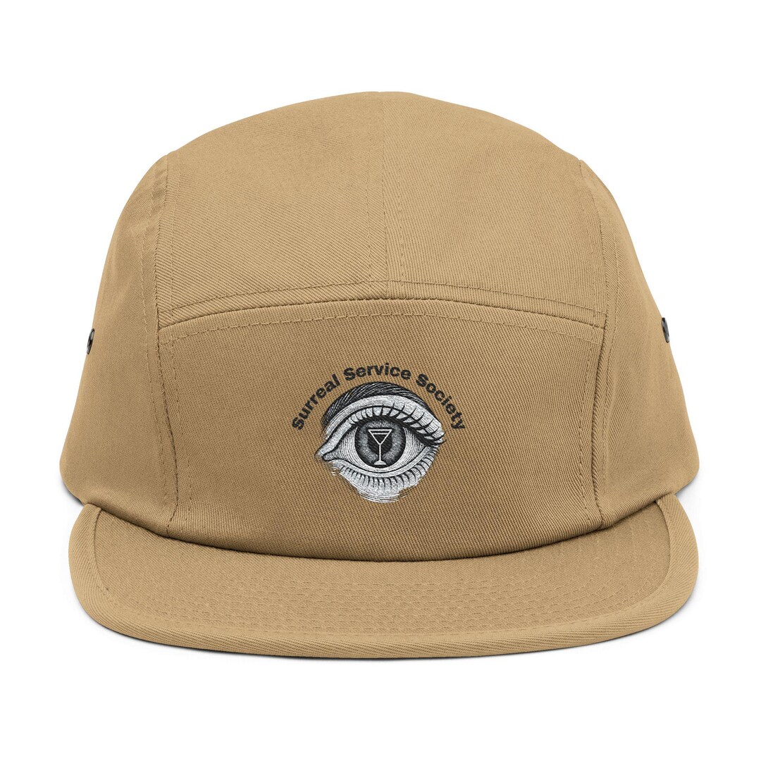 All-seeing Eye Embroidered 5-panel Cap | Khaki Tactical Logo Hat - Etsy