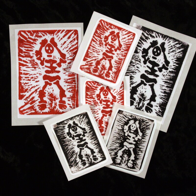 Skeleton Sticker - Etsy