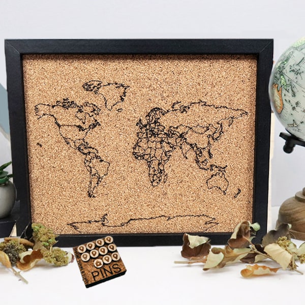 Push Pin Map - Etsy