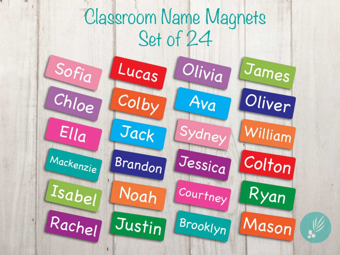 Whiteboard Magnets, Classroom Organization Magnets, Student Name ...