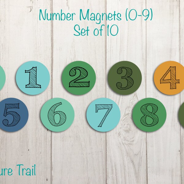 Whiteboard Number Magnets - Etsy
