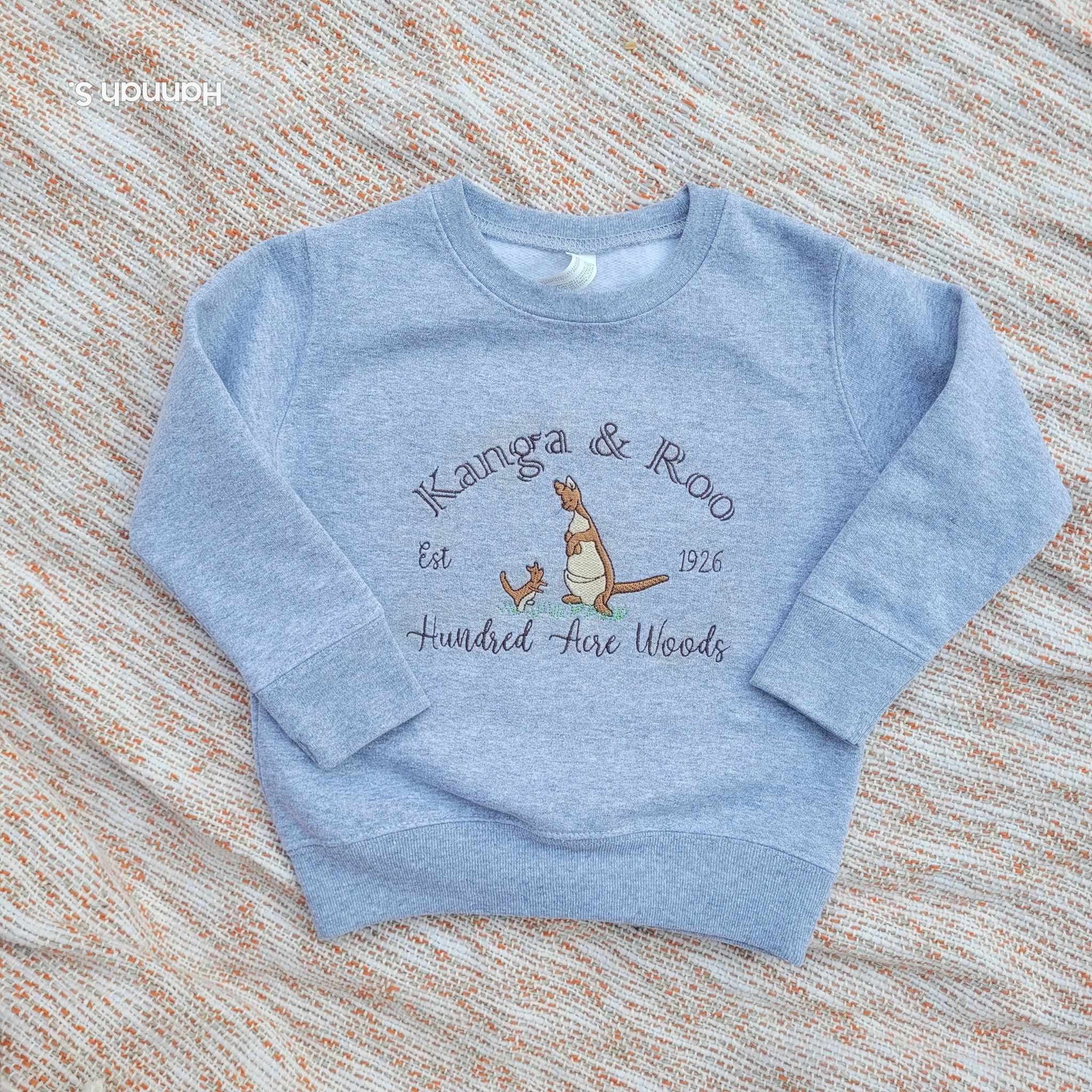 Embroidered Kanga and Roo Crewneck, Matching Set - Etsy