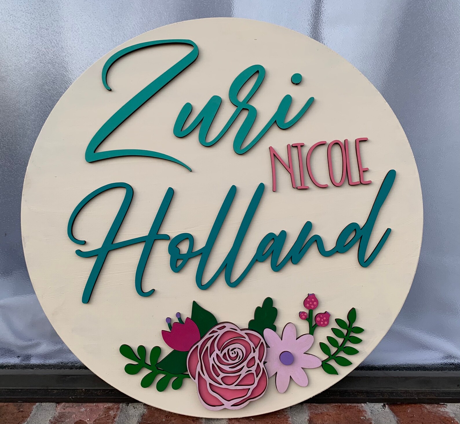 Personalized Floral Name Sign Custom Girls Room Decor - Etsy