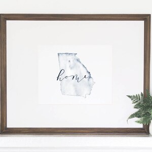 Georgia Watercolor, Georgia Print, Georgia Home, Georgia Wall Art ...