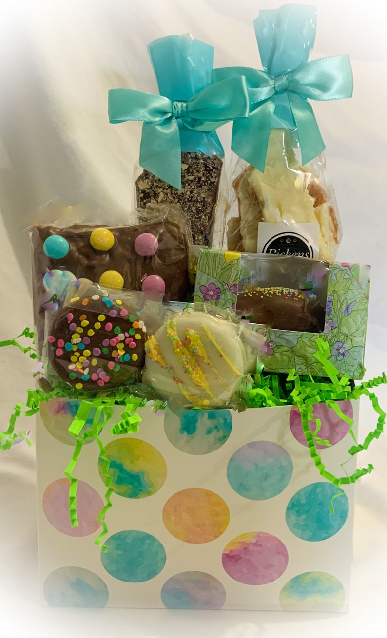 Easter Toffee and Chocolate Basket - Etsy