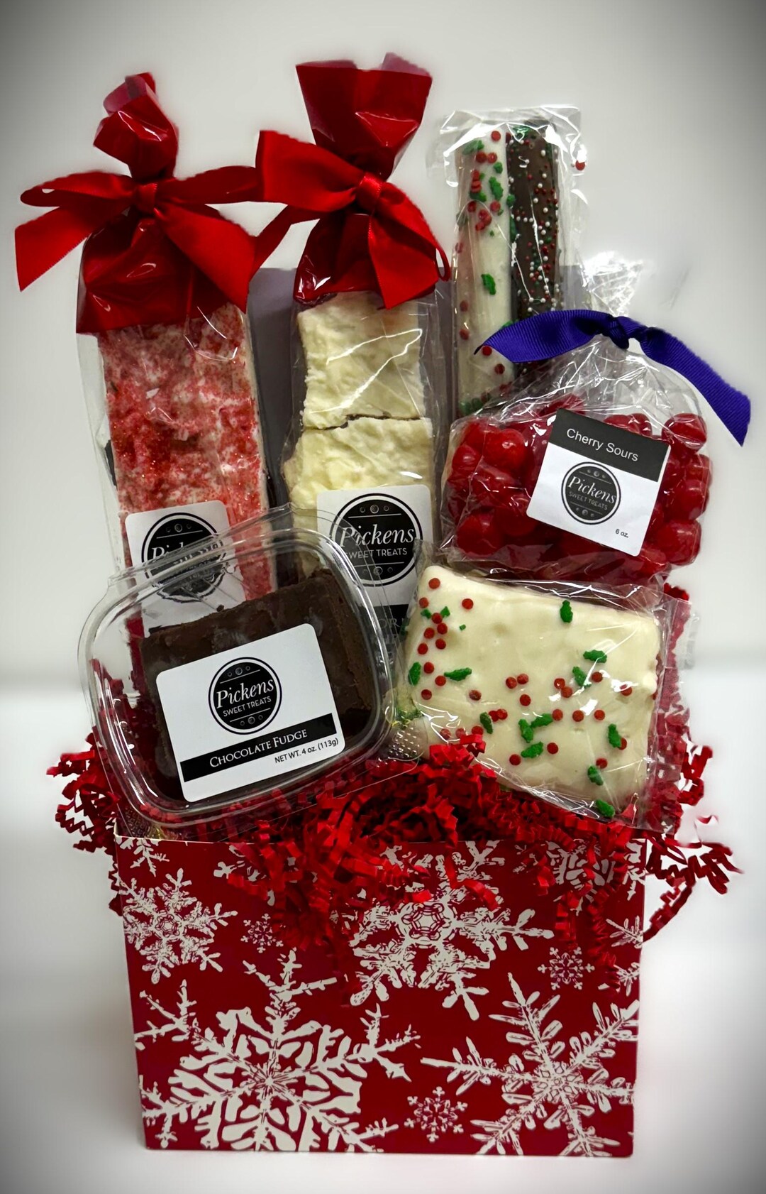 Snowflake Sweets Holiday Gift Basket - Etsy
