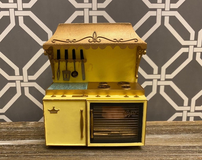 Vintage PETITE PRINCESS Kitchen Oven Stove 1960s Dollhouse Miniatures ...
